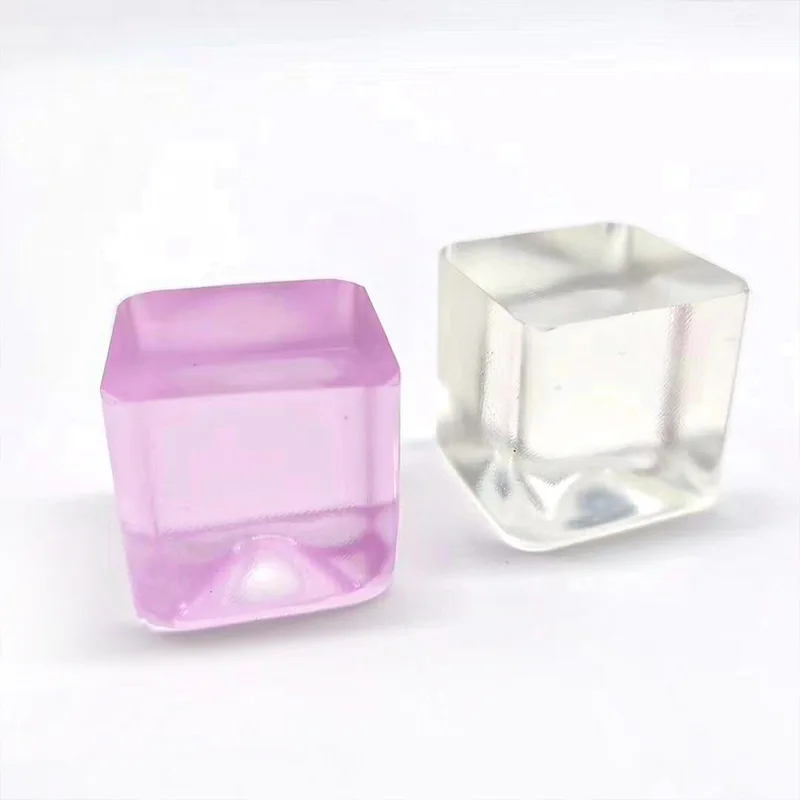 Transparent Cube Squeeze Toy Ice Cube Pinch Squishies Toys Mochi Cube ...