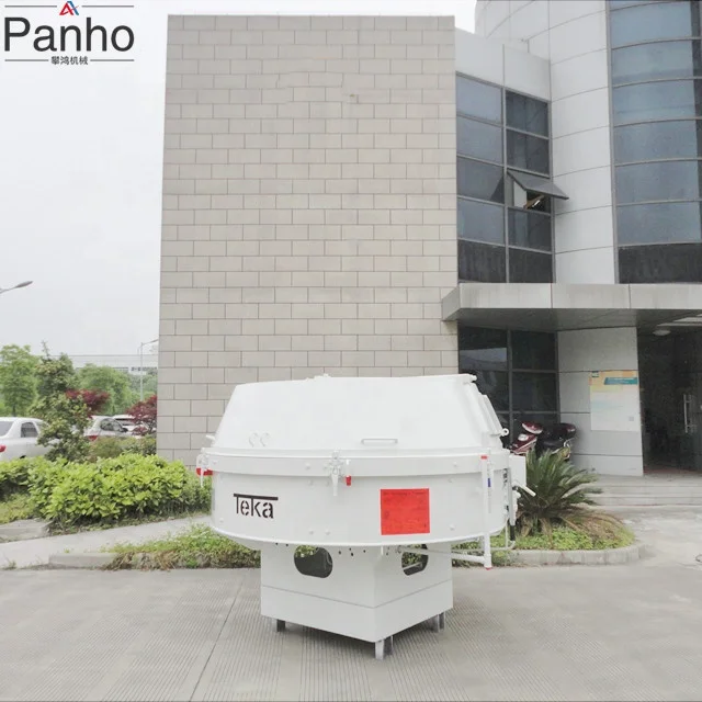 0.5m3 750l Teka Pan Type Volumetric Concrete Mixer For Precast Concrete ...