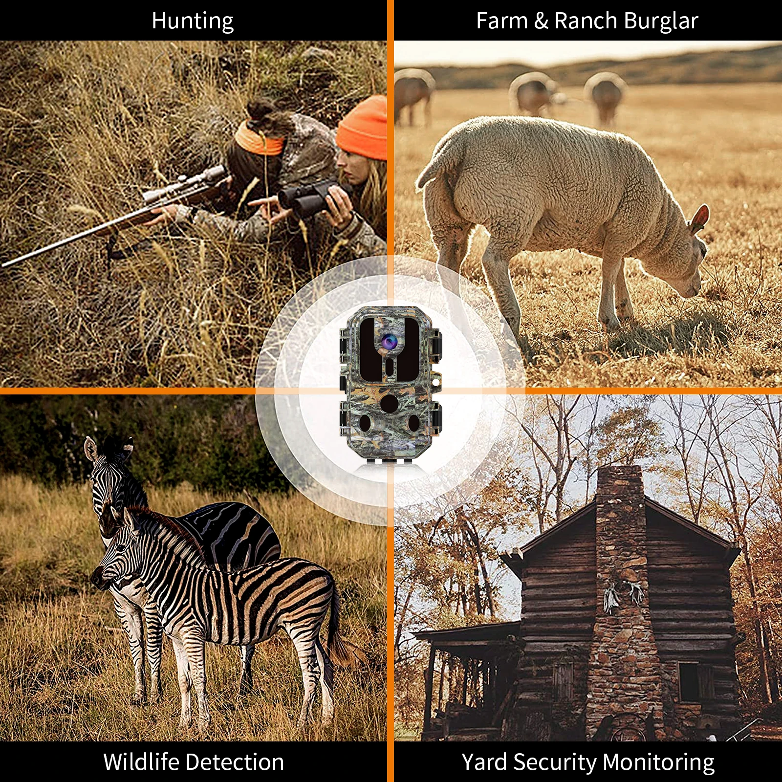 Outdoor Action Hunting Camera 4k Wild Game Animal Detector Trail Camera ...