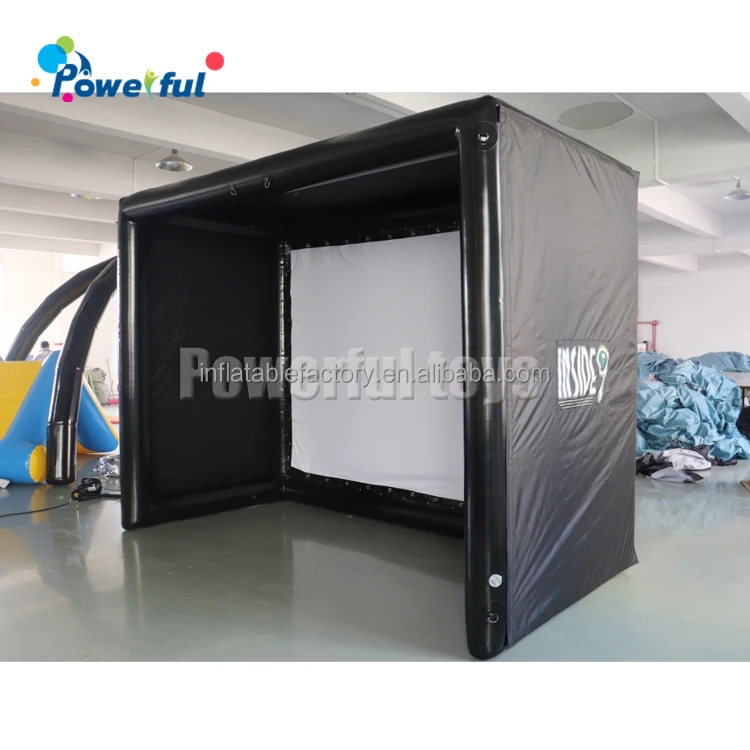 Luxury Inflatable Golf Simulator Tent - Airtight Outdoor Enclosure for ...