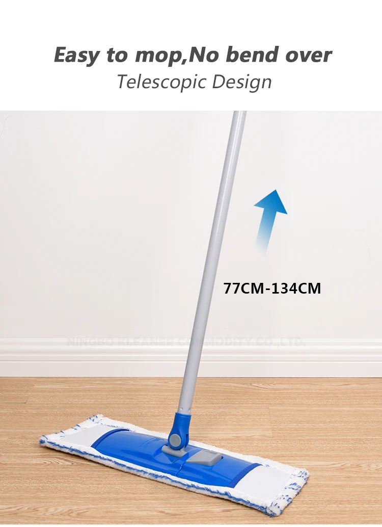 Kleaner Brand Microfiber Flat Floor Mop - Versatile Cleaning Tool for ...