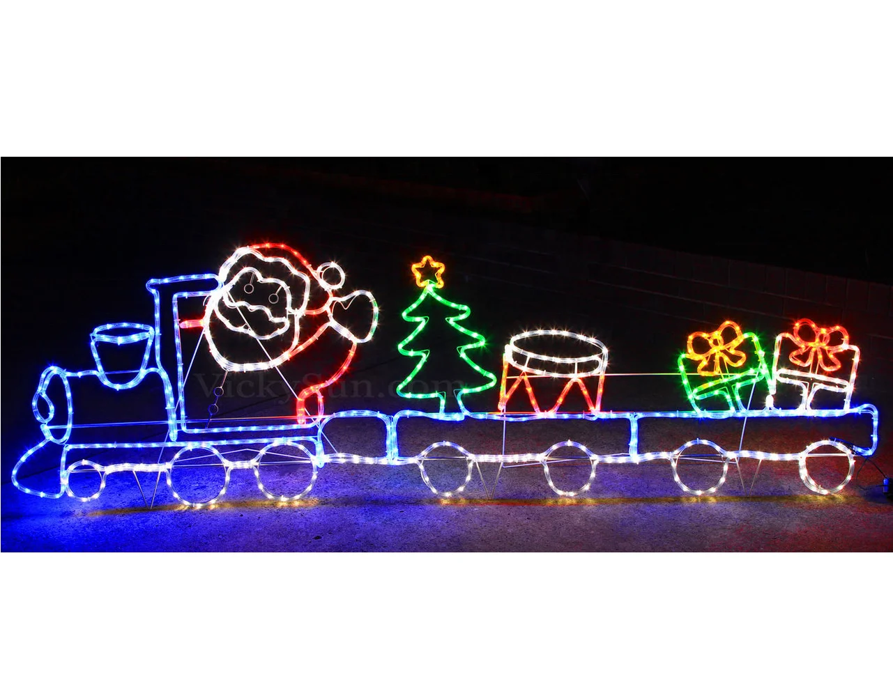 Outdoor Lighted Christmas Train - Buy Rope Light Train christmas Led ...