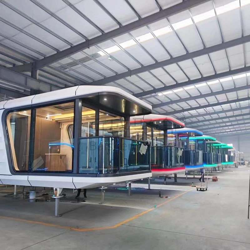 Luxury Eco Prefab Outdoor Space Capsule Home 2 Bedrooms With Kitchen ...