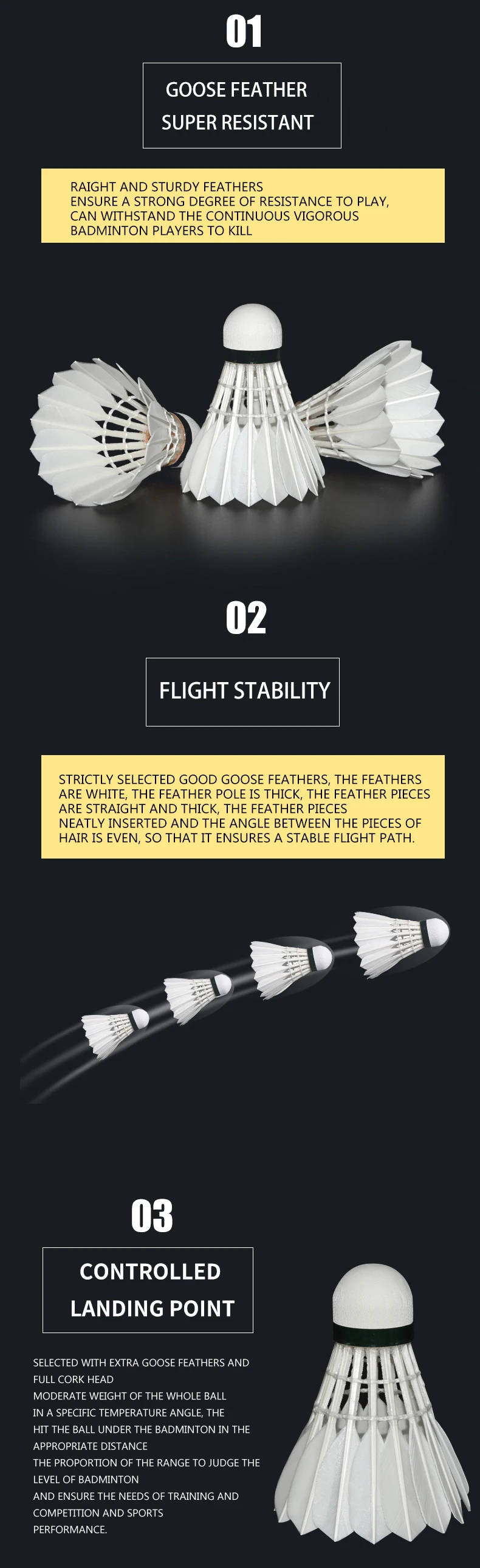 Baton Oem Shuttlecocks Wholesale Goose Shuttlecock - Buy Shuttlecocks ...