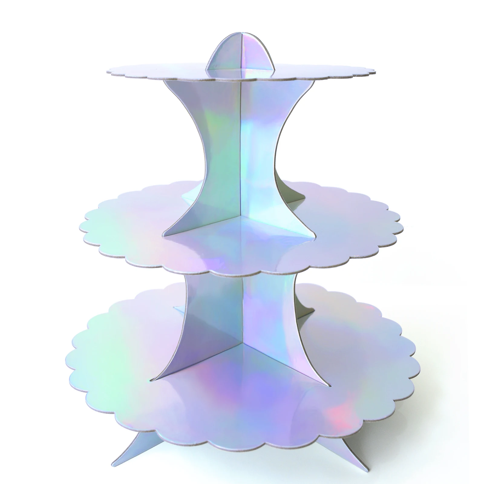 Unicorn Rainbow Color Cake Stand Cardboard Stand Cake Paper Mini ...