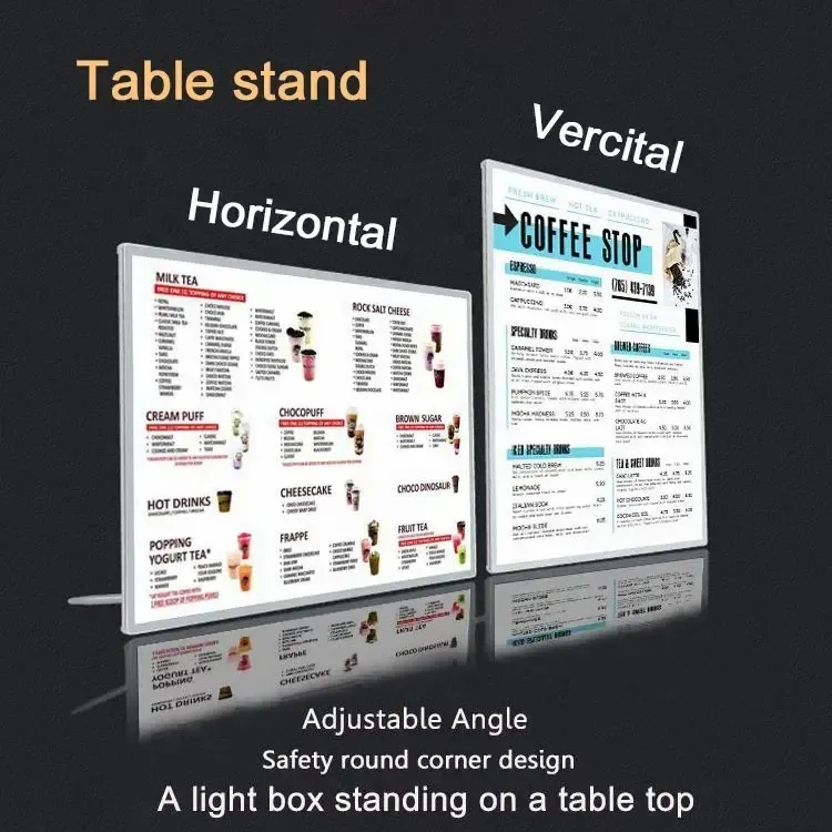 LED Aluminum Light Box Wall-Mounted Replaceable Pull-Out Ultra-Thin ...