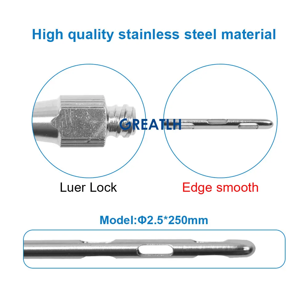 Autoclavable Liposuction Tubing Needle Liposuction Cannula - Buy ...