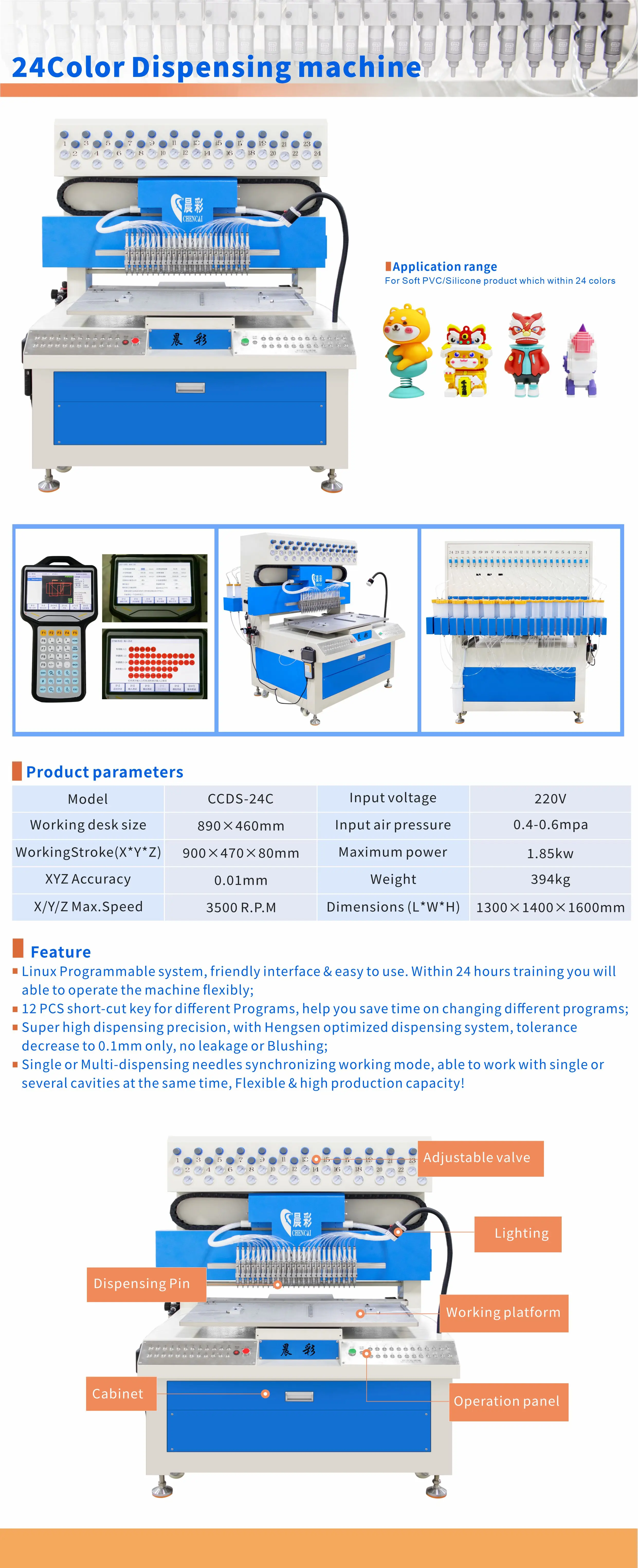 Automatic 24 Color Customized Rubber Patch Making Machine Silicone Pvc ...