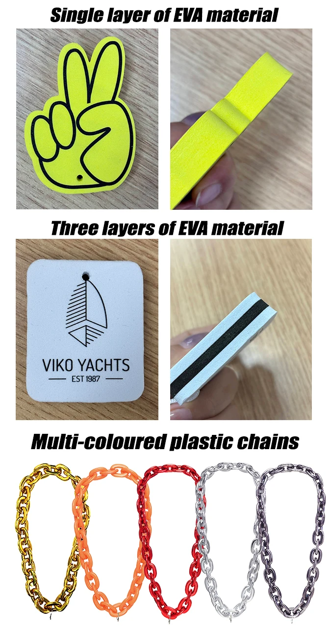 Plastic Chain Necklace - Jumbo EVA Charm for Sports Fans