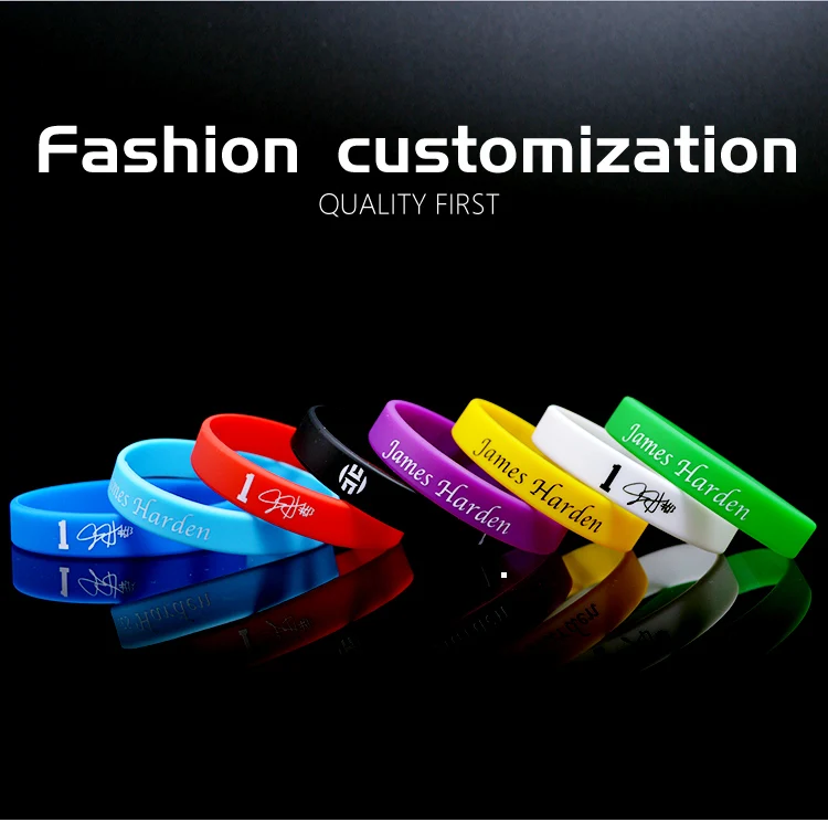 Personalized Gifts Custom Rubber Silicone Sport Jewelry Embossed ...
