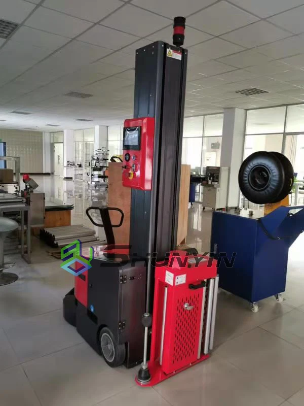 Self-propelled Automatic Robot Pallet Wrapping Machine Pallet Wrapper ...