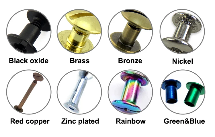 2mm Male and Female Sex Binding Post Screw Account Book
