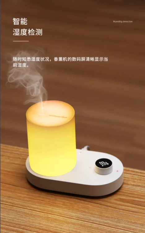 H2o Usb Colorful Humidifier Fire Flame Humidifier Diffuser Smart ...