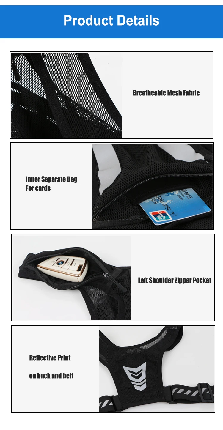 Reflective Running Vest with Custom Logo - Safety & Style