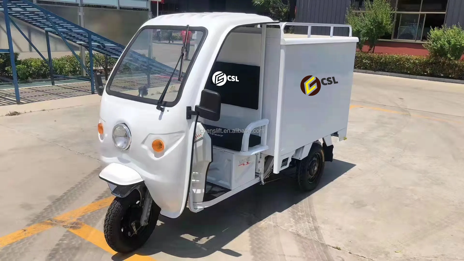 Express Transport Electric Tricycle 3 Wheel Cargo Enclosed Electric ...