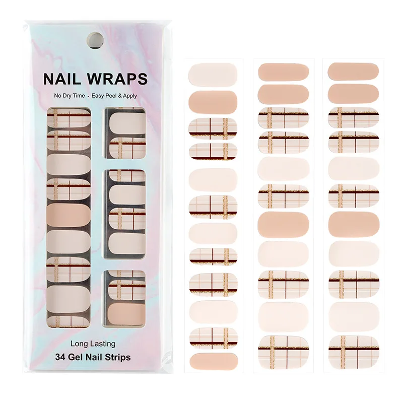 Custom Nail Wraps Long Lasting Nail Stickers No Headlight Gel Wraps ...