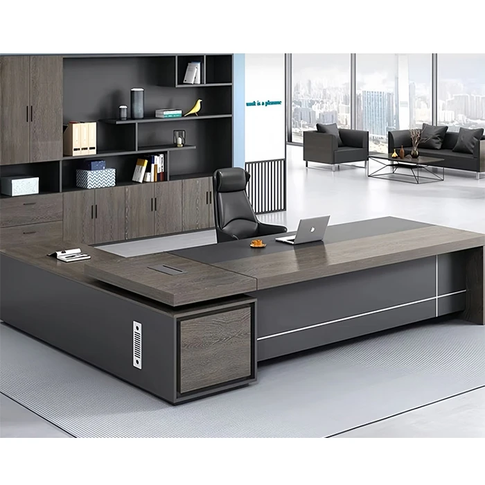 Luxury L Shape Office Reception Desk Modern Furniture Office Table Desk ...