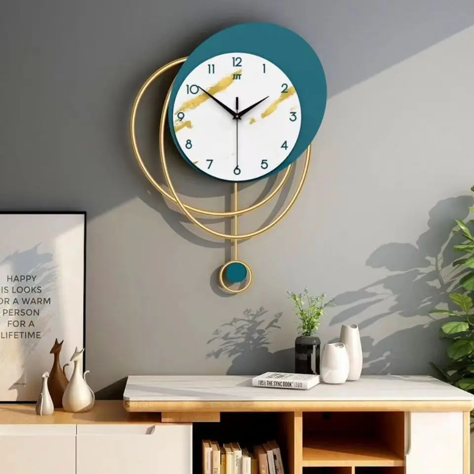 37x51 New 3d Large Metal Metallic Wall Art Clock Customized Home Decor ...