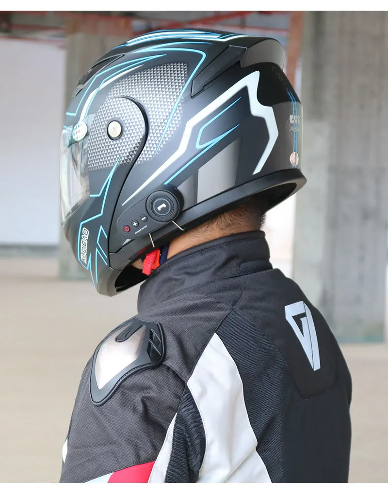 Cool Ride 3C Certified Full Face Motorcycle Helmet New ABS Double Lens ...