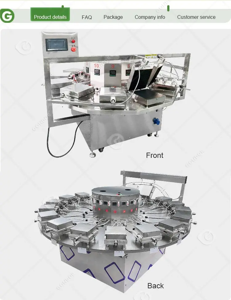 Coin Waffle Egg Roll Machine - Fully Automatic & Efficient