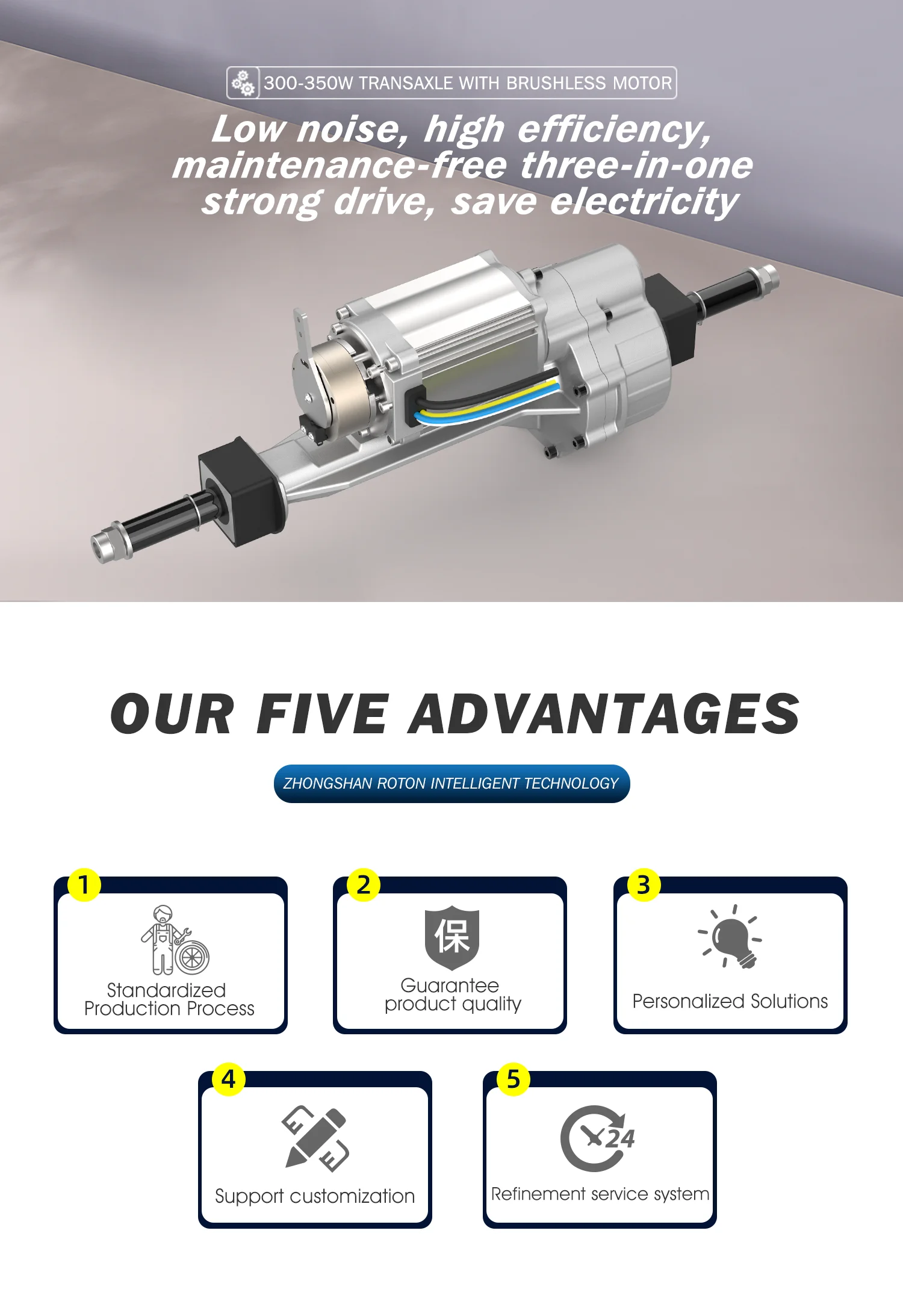 High Quality 300w-350w 24v-48v Brushless Electric Bicycle Axle Drive ...