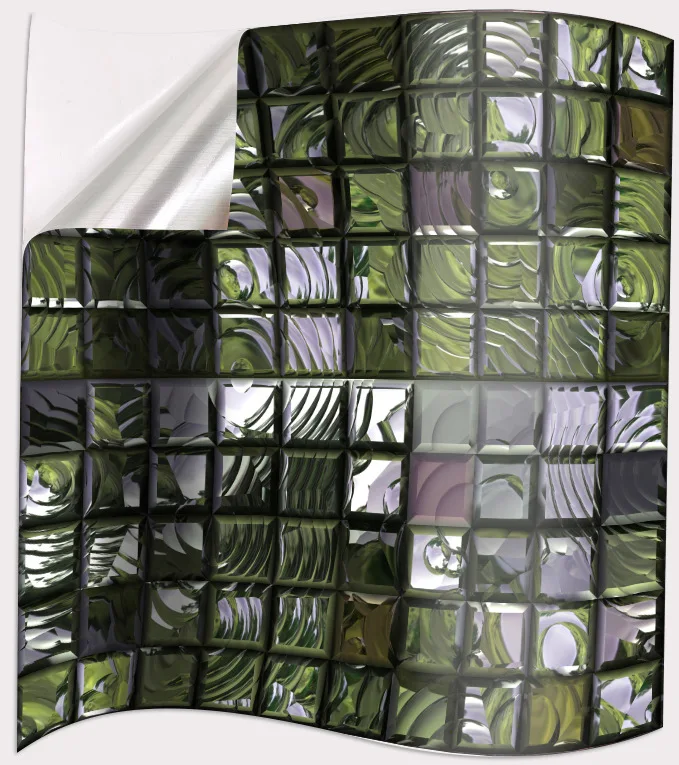 lvfan JS024 Cross Border Metal texture small checkered tile DIY self ...