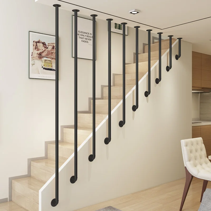 Custom Simple Attic Partition Railing Stair Handrail Bracket Iron Rob ...