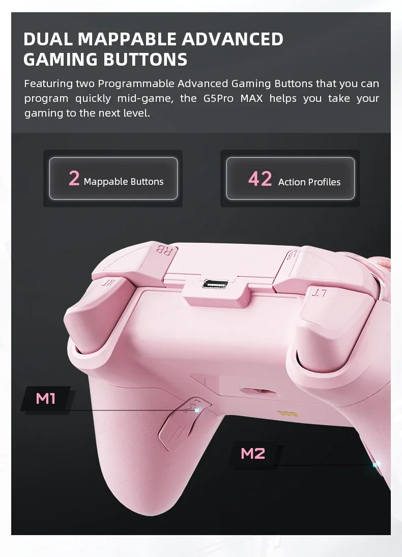 Machenike G5pro Max Game Controller - RGB Hall Effect Joystick