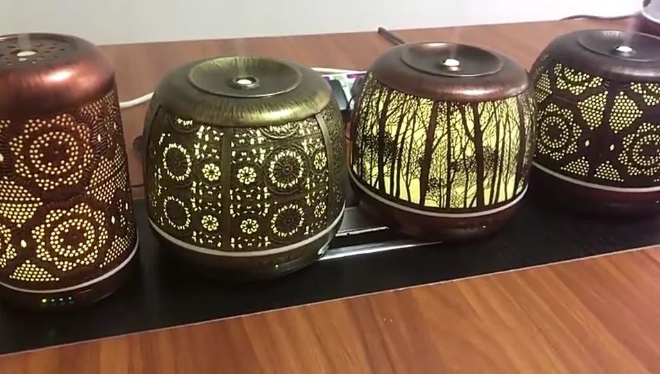 100ml Portable Electric Metal Steel Led Aromatherapy Humidifier ...