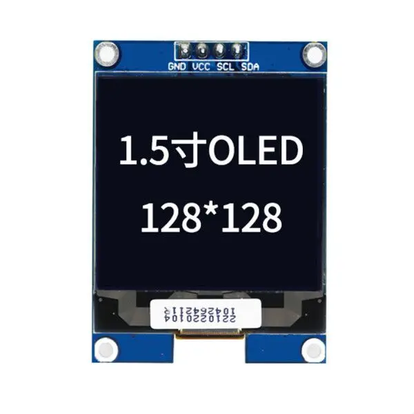 1.5-inch OLED Display Screen 4-pin IIC LCD Screen 128x128 Dot matrix ...