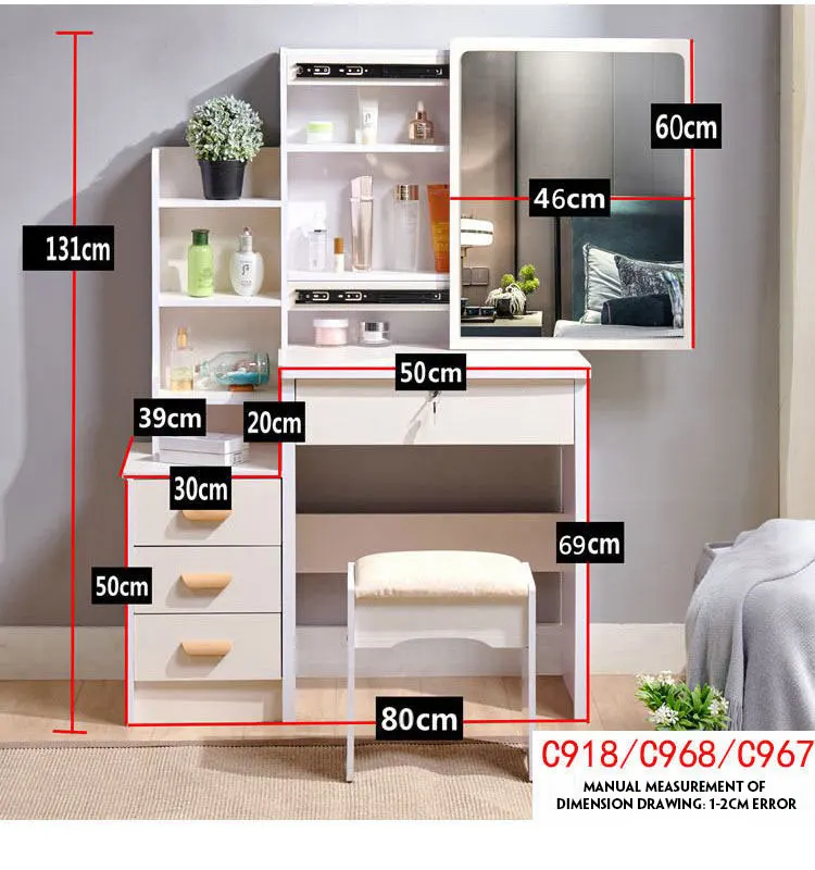 New Design Modern White Dressing Drawer Bedroom Furniture Cheap Ladies ...