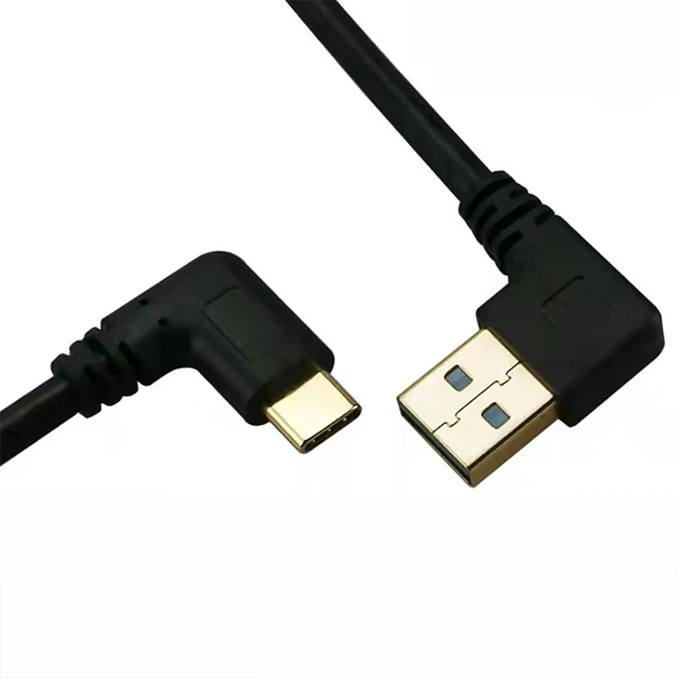 90 Degree USB-C Cable - Efficient Charging & Data Sync