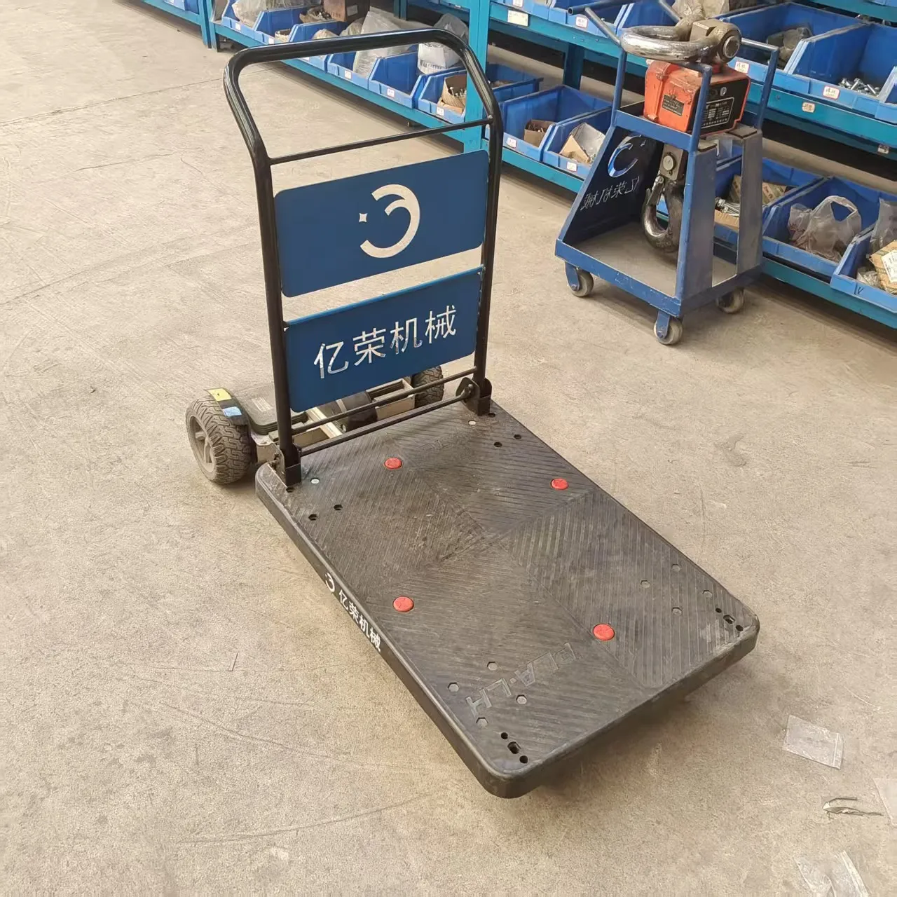 Portable Electric Flatbed Cart Balanced Cargo Scooter and Hand Truck ...