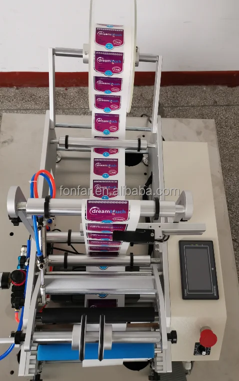 Tabletop Round Small Semi Automatic Labeling Machine Round Square Bottle Automatic Box Carton ...