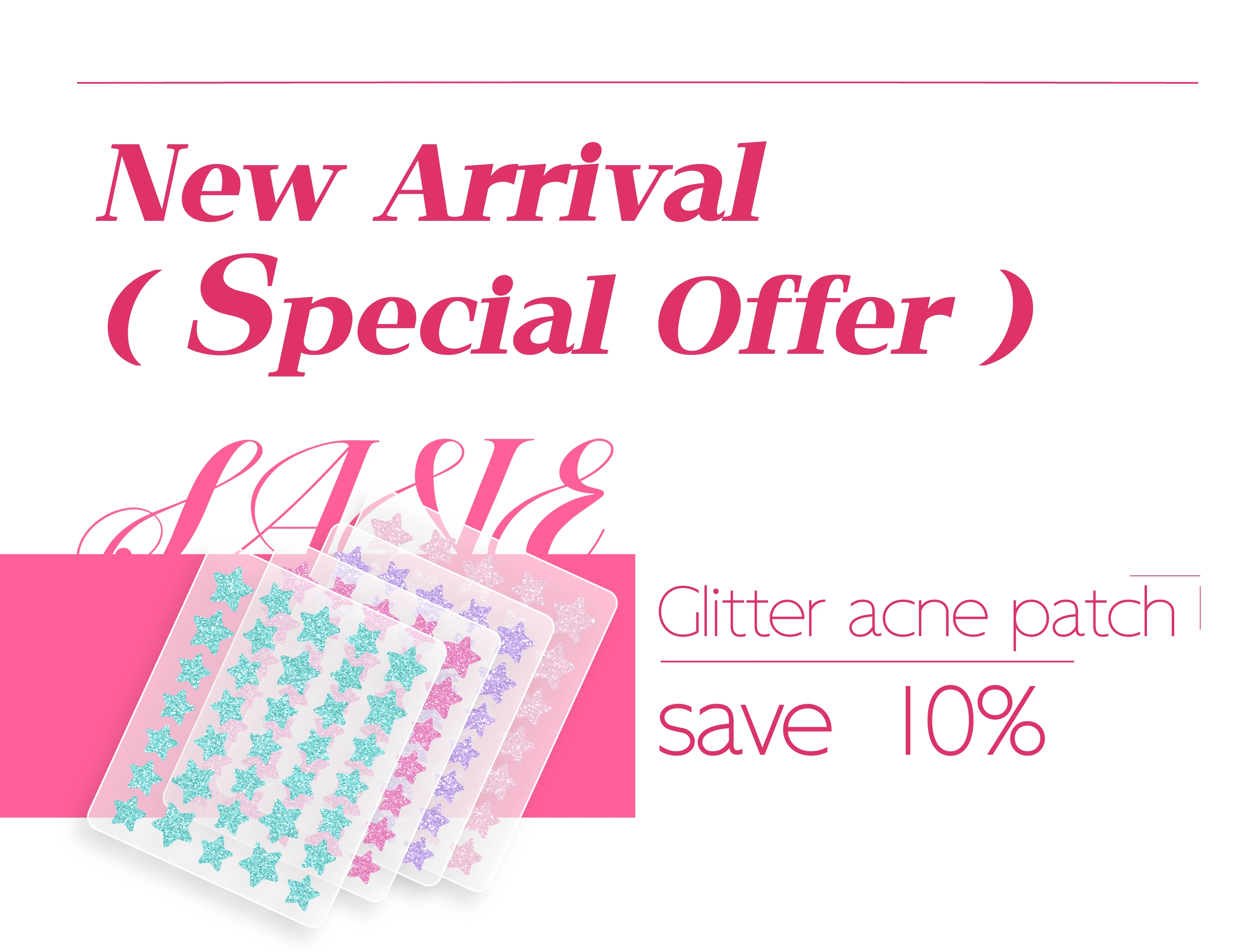 Flower Glitter Blemish Spot Patch Hydrocolloid Skin Treatment Pimple ...