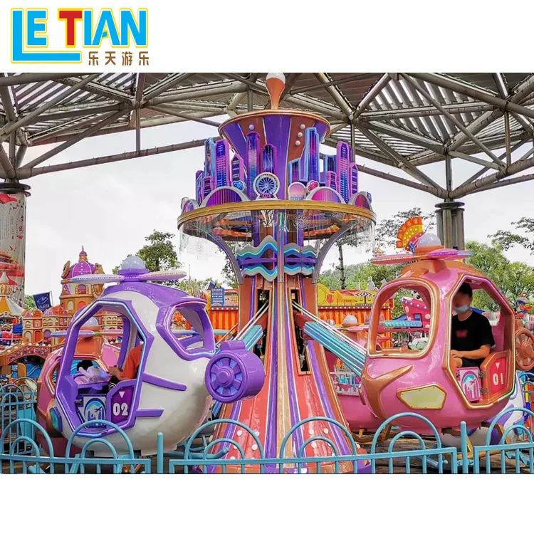 Popular funfair rides rotary airplane amusement park equipment auto ...