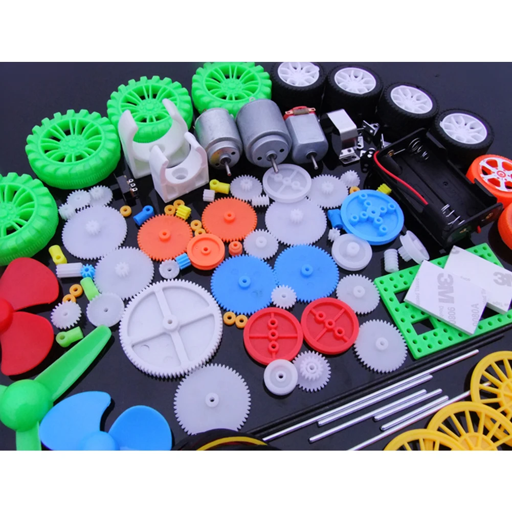 112pcs DC Motor Kit - Perfect for DIY Toy Car & Robot Projects