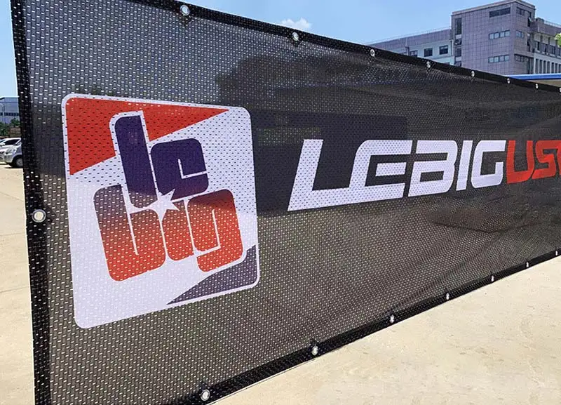 Outdoor Hanging Polyester Mesh Banner Sport Event Advertising Custom ...