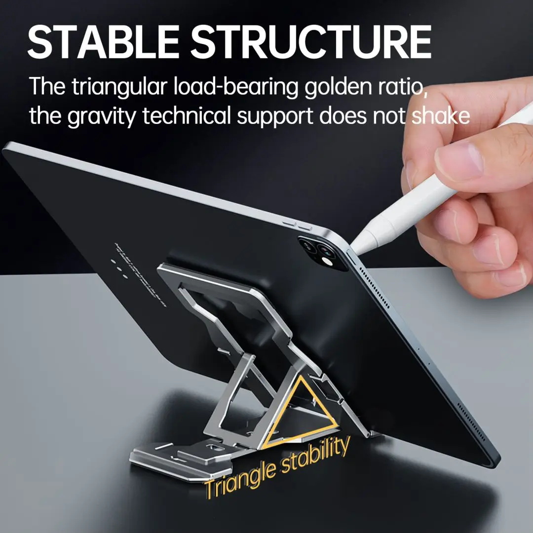 Universal Desk Adjustable Aluminium Metal Mobile Phone Stand Mount For ...