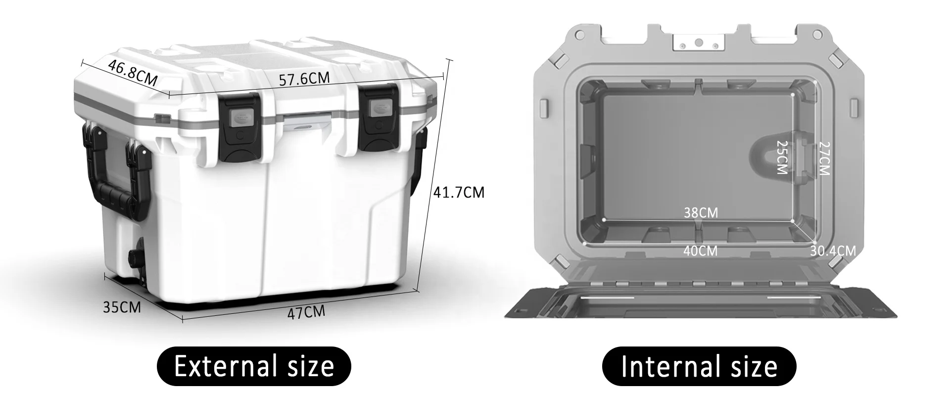 Wholesale 30-litre Thermal Cooler Box Pp Ice Chest Cooler With Inner ...