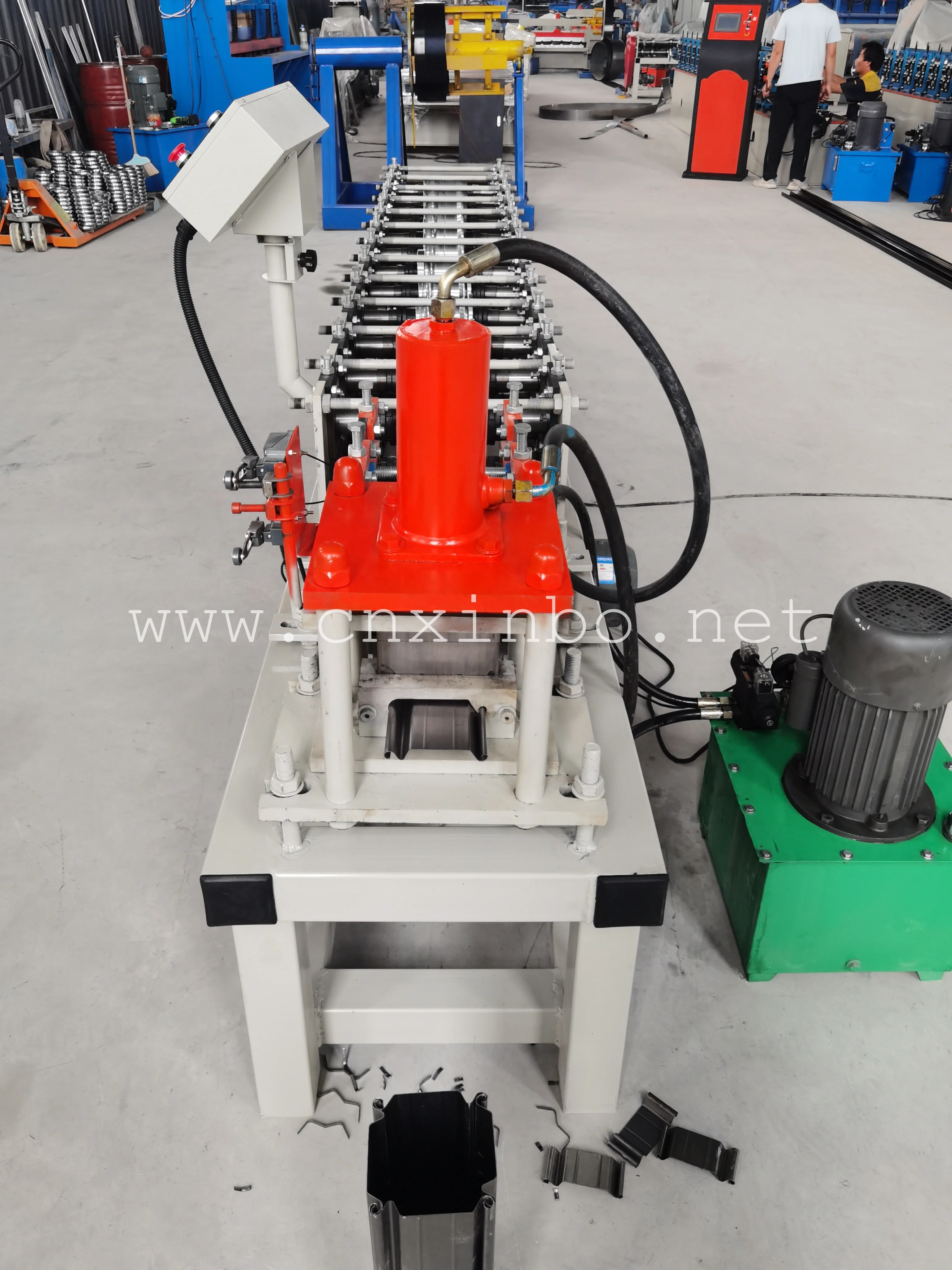 Manufacture Roller Shutter Door Guide Rail Track Roll Forming Machine Shutter Door Frame Roll ...