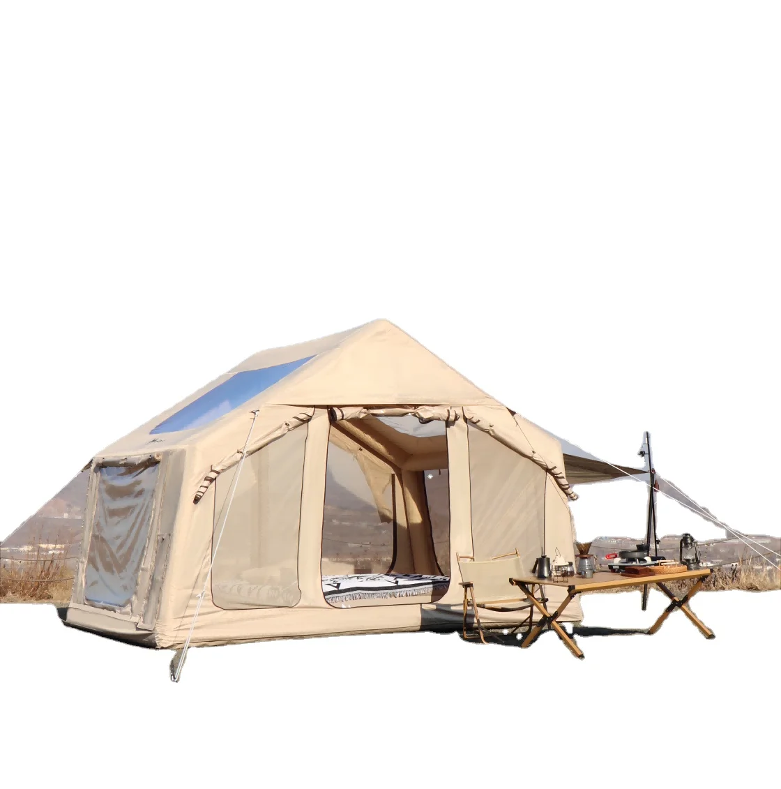 Woolf 9sqm Outdoor Camping Oxford Cloth Inflatable Air Tent for ...