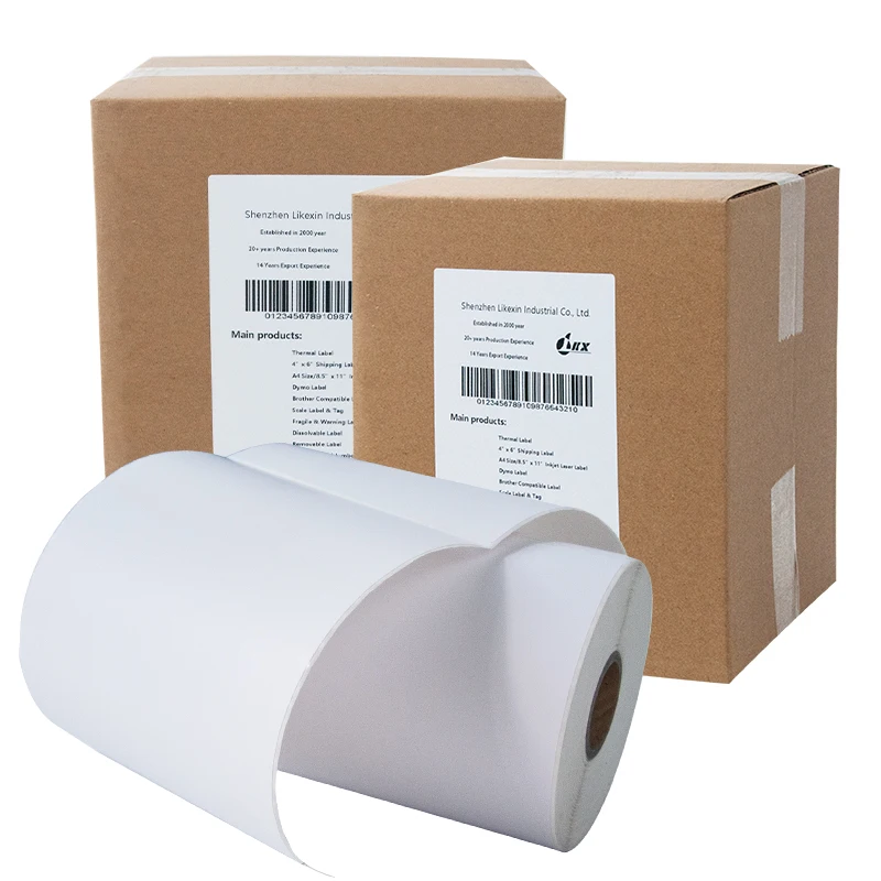 Custom Size 4x6 Fanfold Shipping Label 4x6 Fanfold Shipping Label ...