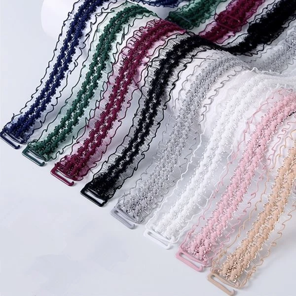 FINETOO Bra Lace Straps - Adjustable, Reusable, Fashionable