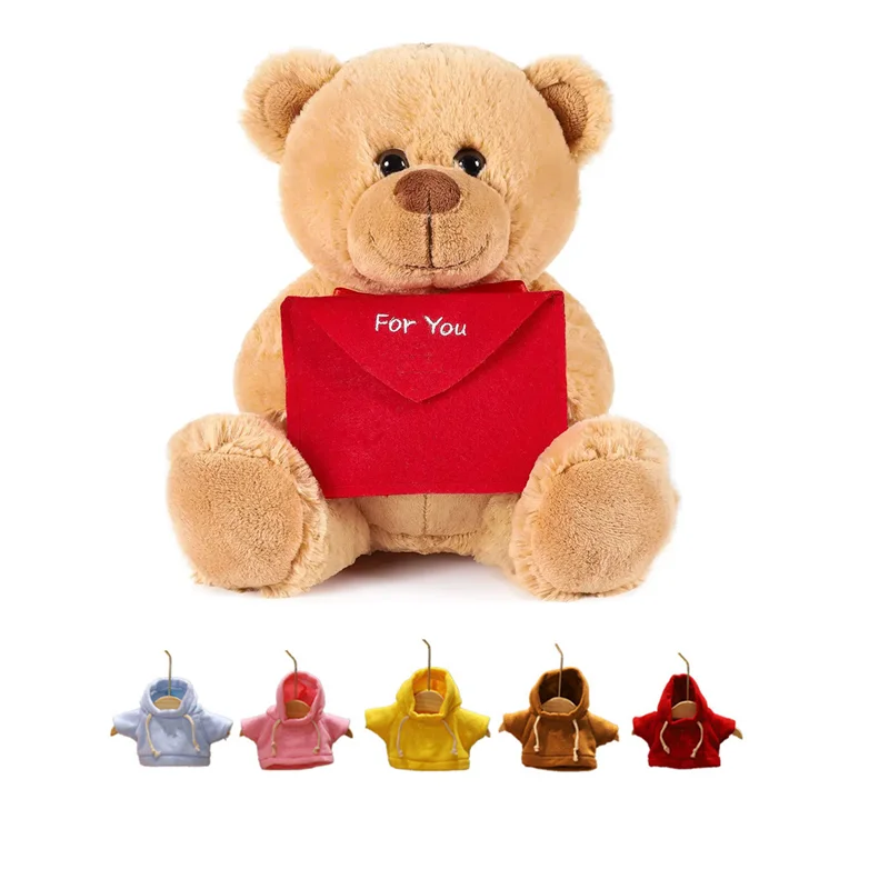 Hug Me! Valentines Day Teddy Bear With Red Heart Plush Bear Toy Stuffed ...