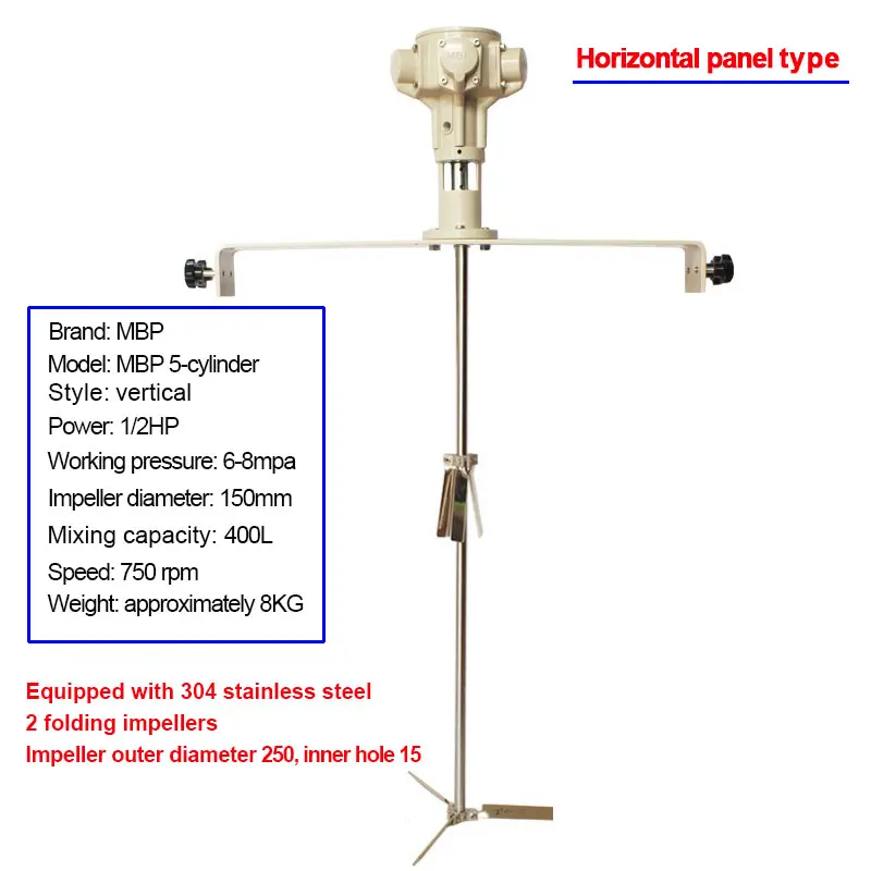 SUS304 Stainless Steel Ibc Agitator Blades Mixer Impeller Industrial ...