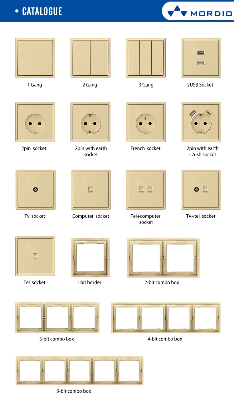 F300 Cote D'ivoire Mordio Eu Standard Electrical Wall Switch Socket And ...