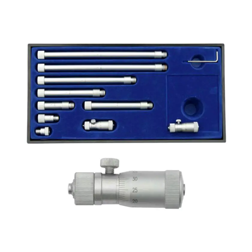 Interchangeable Anvils 50-150mm Extension Rod Inside Micrometer