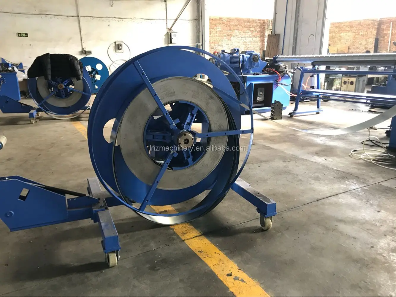 LMS HAVC spiral round flexible duct forming making machine for ...