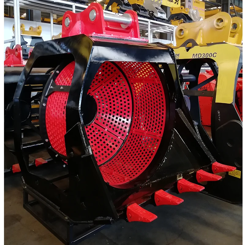 360 Rotating Trommel Screen Bucket with Motor & Bearing for 5-10 Ton ...